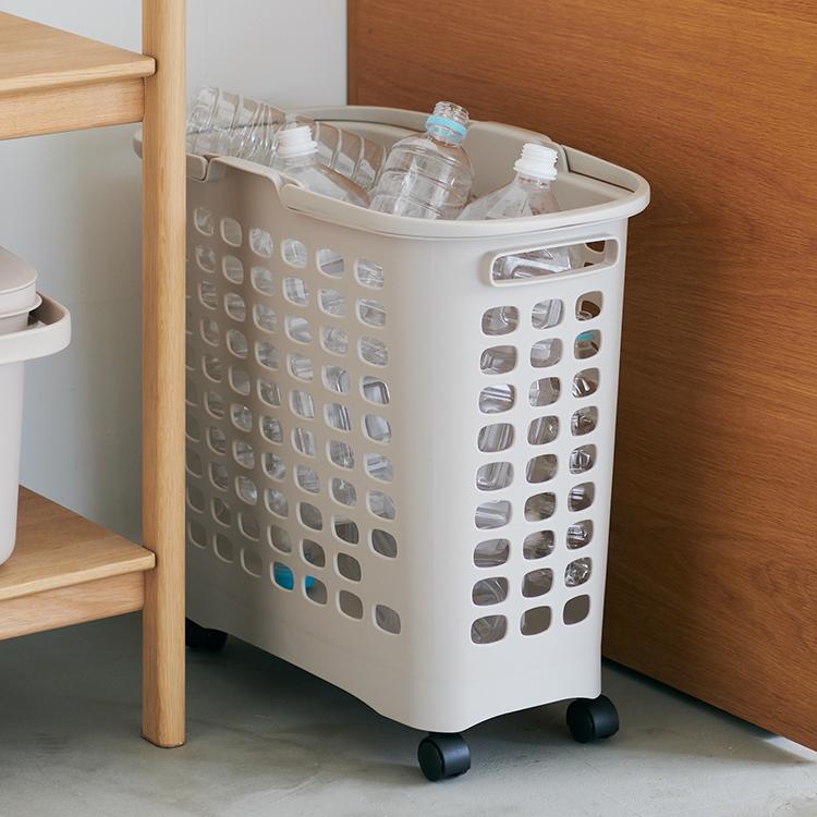 洗濯かご キャスター 洗濯物 隙間収納 収納 [【WEB限定】スリムなランドリーバスケット ライトグレー 2個セット KEYUCA ケユカ] :2set4100172:KEYUCA Yahoo ...