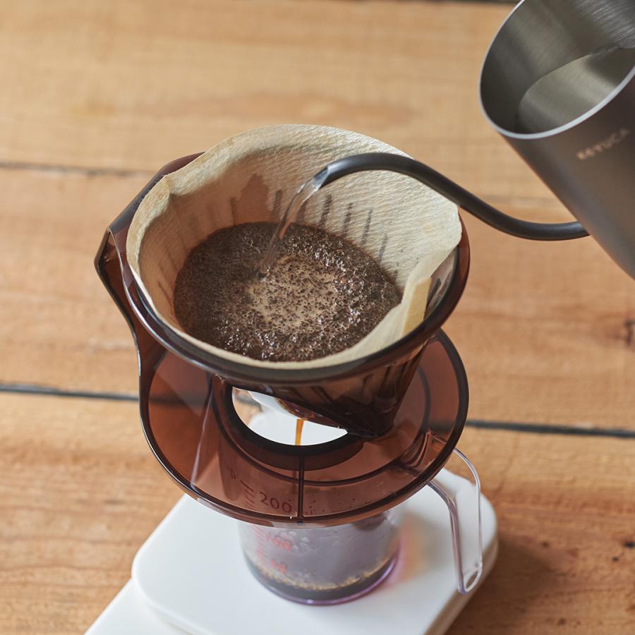 KEYUCA ドリッパー プラスチック[paral コーヒードリッパー L クリアブラウン ケユカ] : KEYUCA Yahoo!ショッピング店 - 通販 - Yahoo!ショッピング