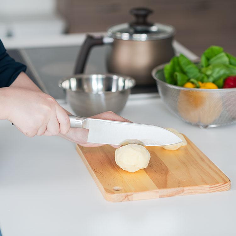 KEYUCA 包丁 菜切り包丁 菜切包丁 ナイフ ステンレス[Mie オールステンレス 三徳包丁 ケユカ] : KEYUCA Yahoo!ショッピング店 - 通販 - Yahoo!ショッピング