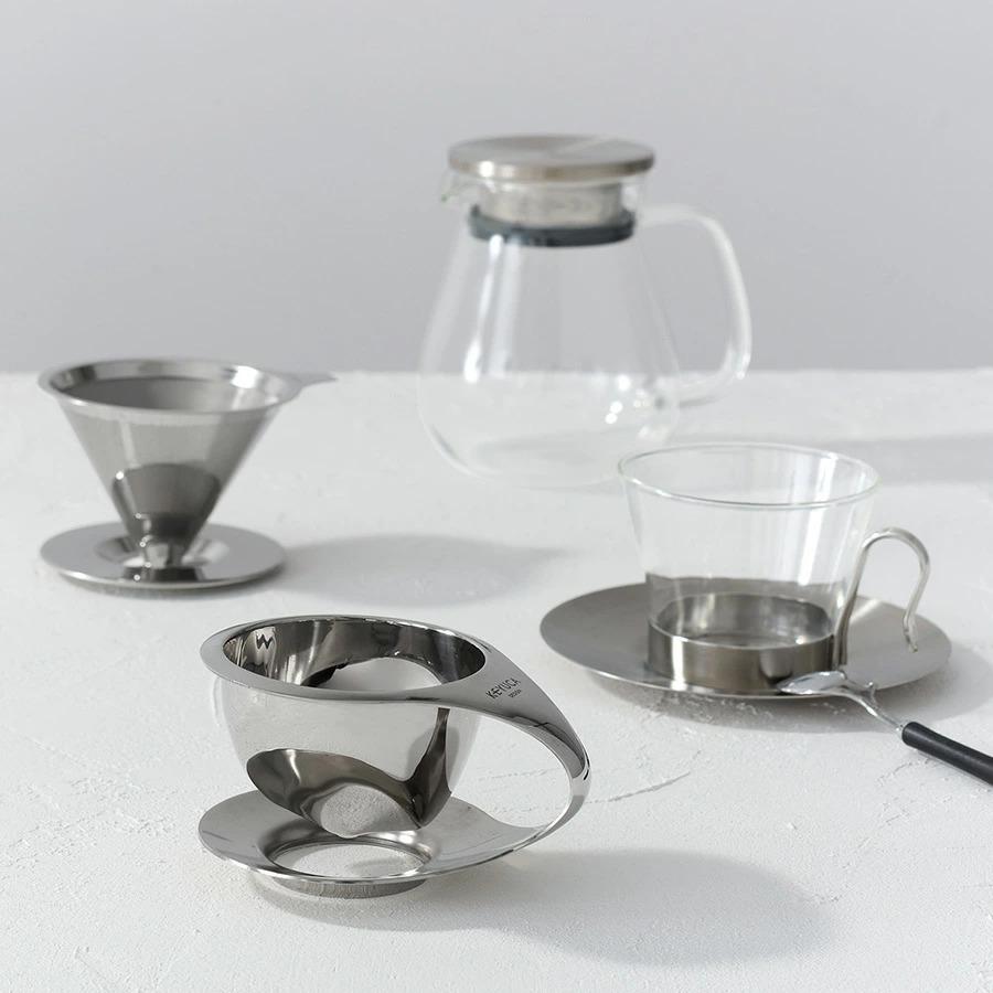KEYUCA ドリッパー コーヒードリッパー ペーパーレス コーヒー 珈琲 ステンレス[holbe III ステンレスドリッパー L ケユカ] : KEYUCA Yahoo!ショッピング店 ...