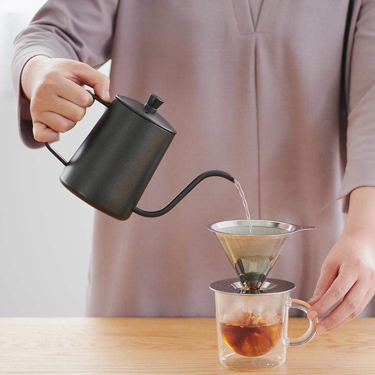 コーヒー ドリップポット 注ぎ口 ステンレス コーヒーポット[DENK ドリップポット 600ml KEYUCA ケユカ] :3501065:KEYUCA Yahoo!ショッピング店 - 通販 ...