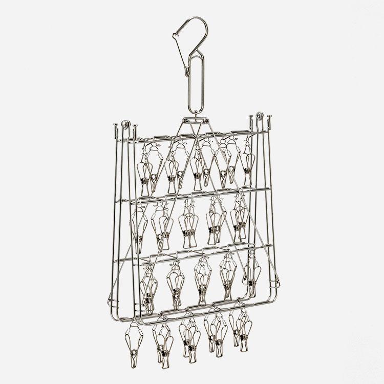 KEYUCA ピンチハンガー 洗濯ハンガー ピンチ 物干し 折りたたみ[AST 絡まりにくいステンレスピンチハンガー 36個付き ケユカ] : KEYUCA Yahoo!ショッピング店 ...