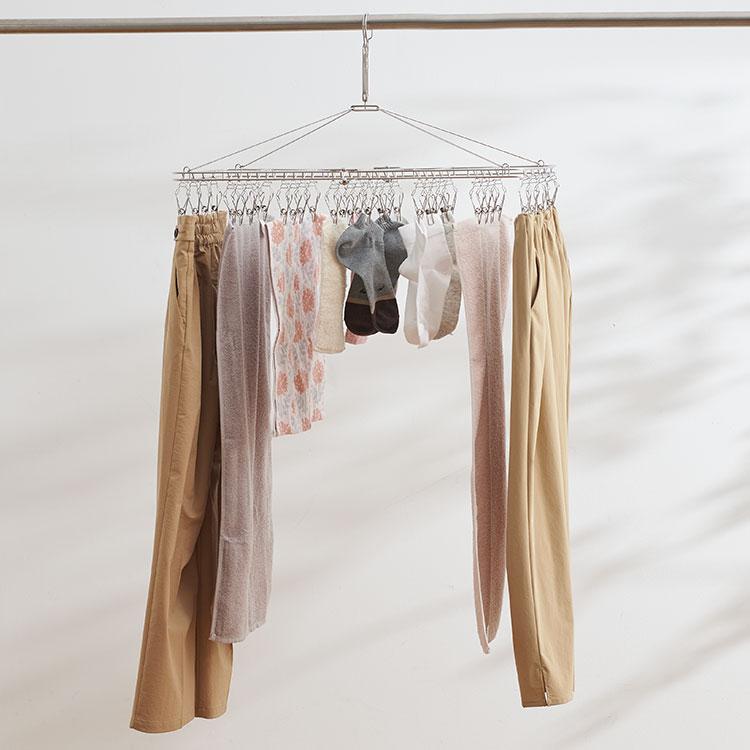 KEYUCA ピンチハンガー 洗濯ハンガー ピンチ 物干し 折りたたみ[AST 絡まりにくいステンレスピンチハンガー 36個付き ケユカ] : KEYUCA Yahoo!ショッピング店 ...