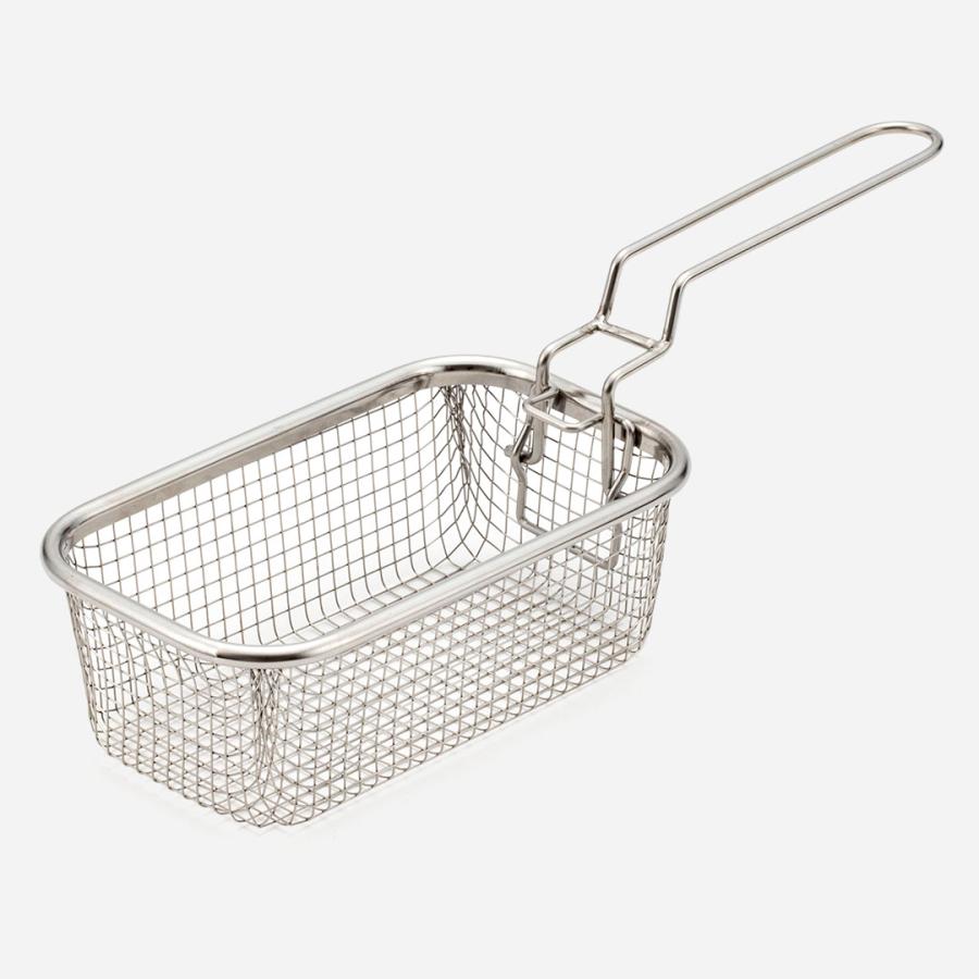 KEYUCA 調理器具 キッチンツール 揚げ物 フライ 持ち手付き 取っ手付き 折り畳み シンプル｜ ステンレス角型揚げざる KEYUCA ...