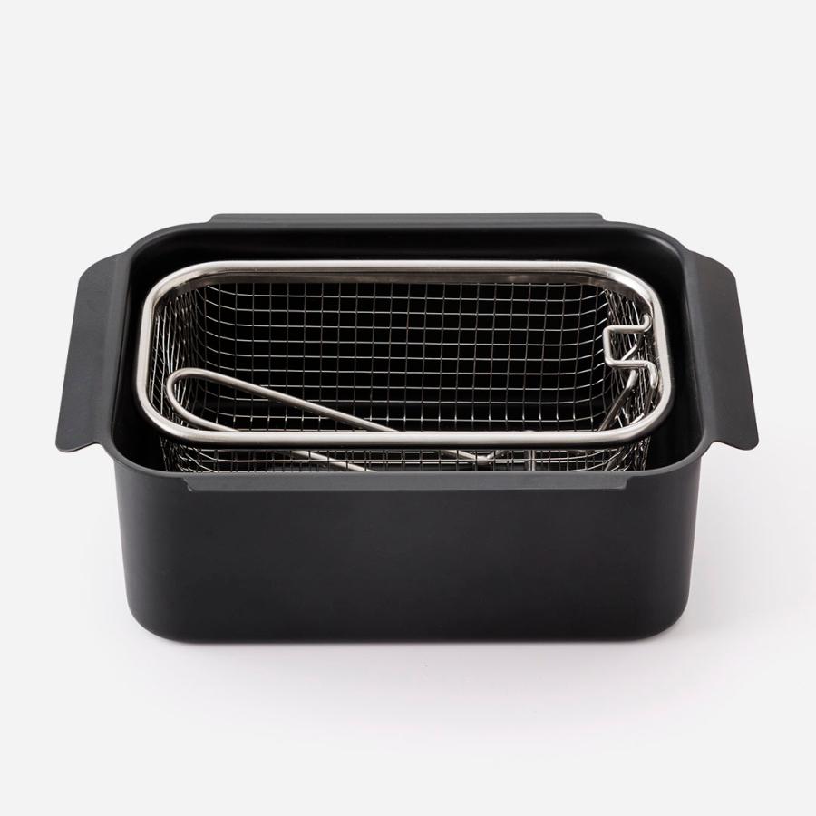 KEYUCA 調理器具 キッチンツール 揚げ物 フライ 持ち手付き 取っ手付き 折り畳み シンプル｜ ステンレス角型揚げざる KEYUCA ...