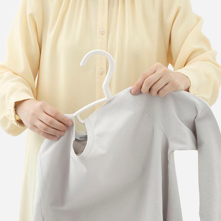 KEYUCA ハンガー 伸びない 肩 跡つかない すべらない 衣類ハンガー 洋服ハンガー 滑り止め ｜ AST 伸びにくい ラウンドハンガー U2P ケユカ : KEYUCA Yahoo ...