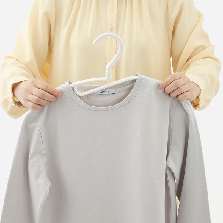 KEYUCA ハンガー 伸びない 肩 跡つかない すべらない 衣類ハンガー 洋服ハンガー 滑り止め ｜ AST 伸びにくい ラウンドハンガー U2P ケユカ : KEYUCA Yahoo ...