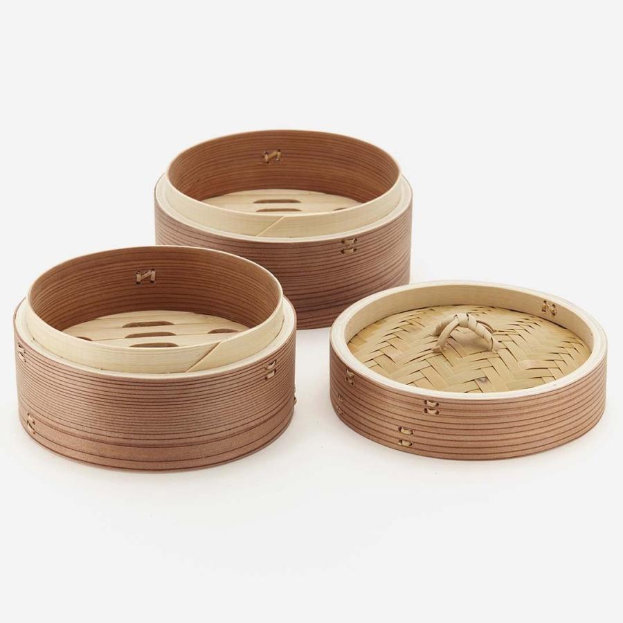 せいろ 蒸し器 鍋 鍋セット 両手鍋|杉せいろ2段 ステンレス鍋 セットII 15cm KEYUCA ケユカ :4401355:KEYUCA Yahoo!ショッピング店 - 通販 ...