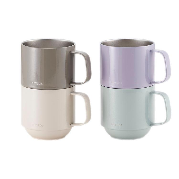KEYUCA 食器 コップ マグカップ 保冷 保温 おしゃれ ステンレスマグカップ 保温マグ[BEIL重なるステンレスマグ 350ml ケユカ] : KEYUCA Yahoo!ショッピング店 ...