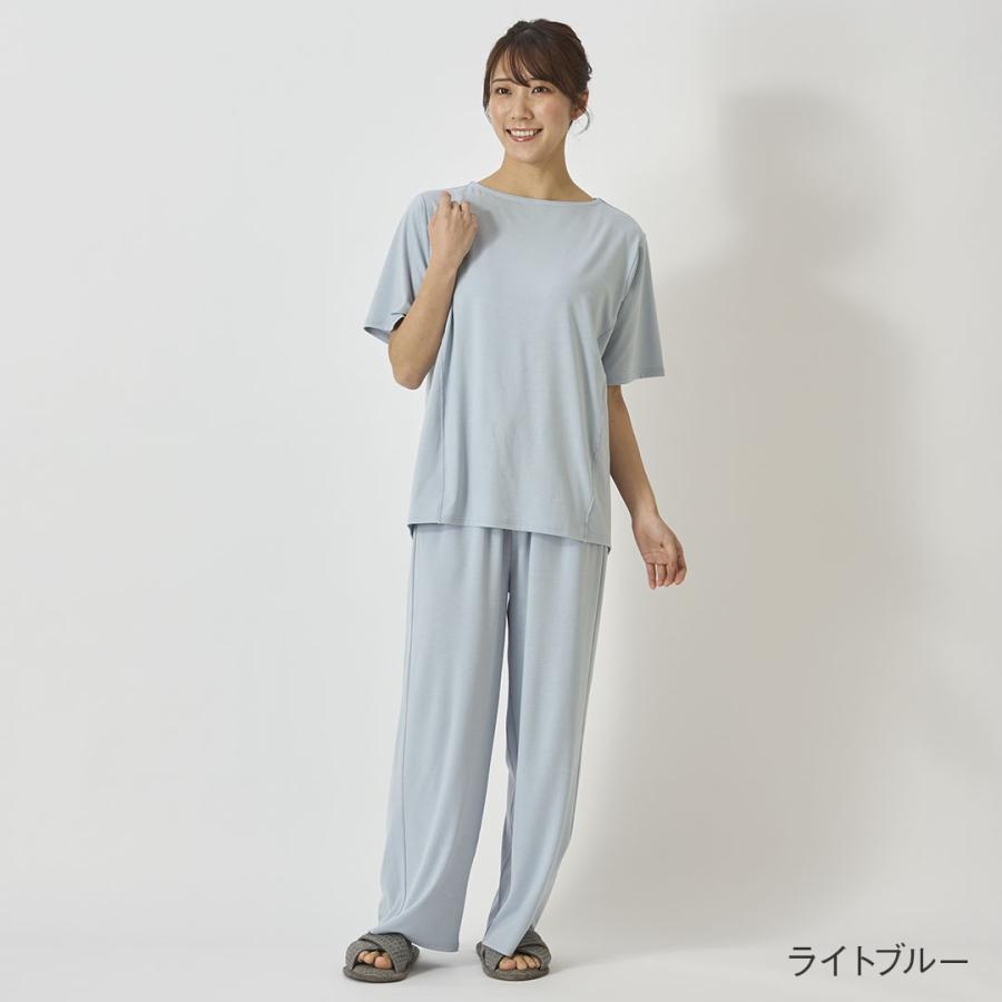 KEYUCA レディース 寝巻 ルームウェア 吸水 速乾 接触冷感 UVカット｜ ケユカリラックスウェア 吸水速乾ベア天竺半袖セット KEYUCA(ケユカ) : KEYUCA Yahoo ...