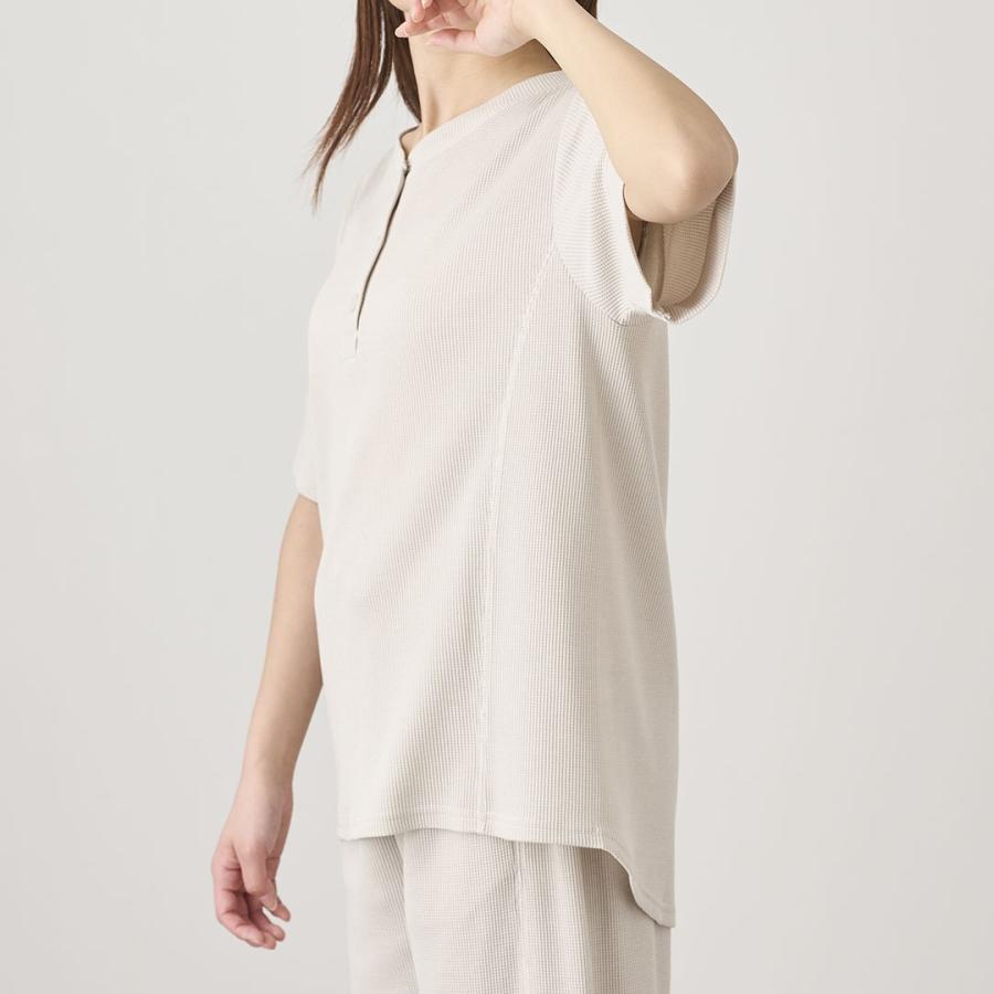 KEYUCA レディース 寝巻 ルームウェア 吸水 速乾 接触冷感 UVカット｜ ケユカリラックスウェア 接触冷感綿混ワッフルセット KEYUCA(ケユカ) : KEYUCA Yahoo ...