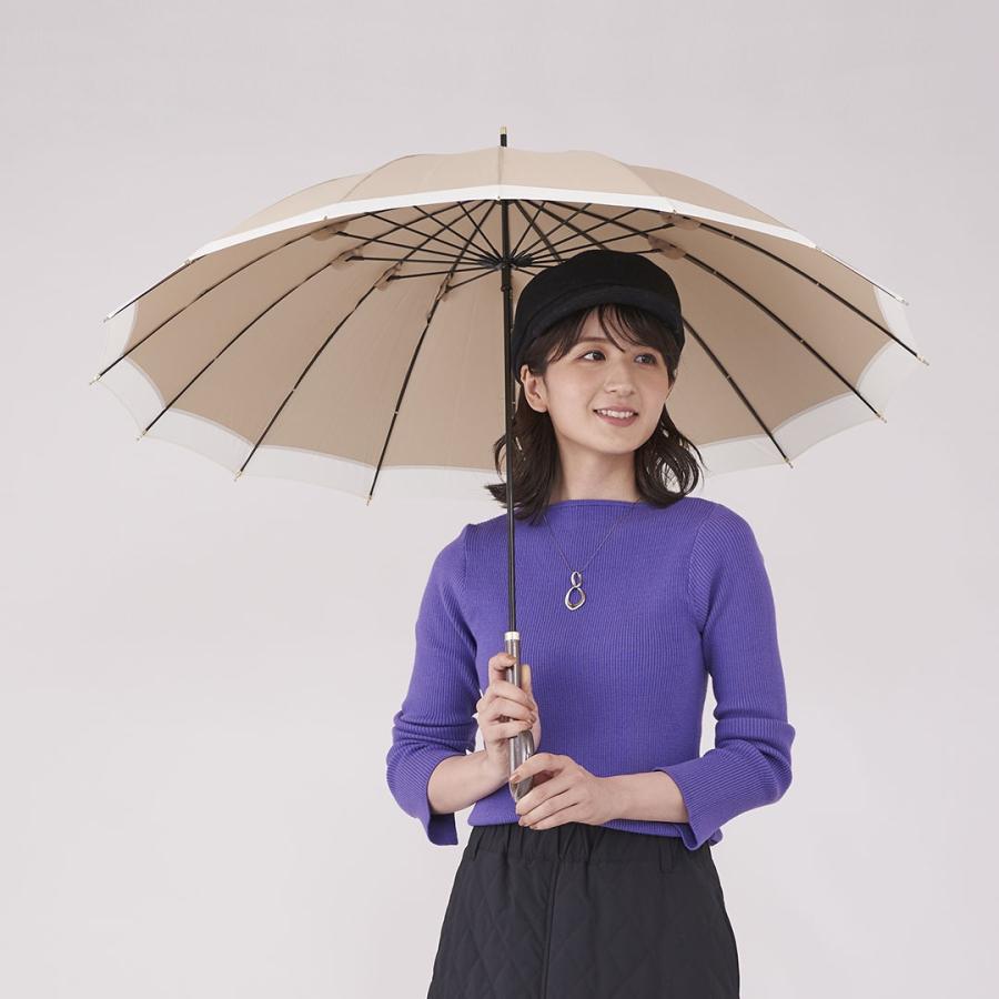 KEYUCA 手開き レイングッズ 雨具 レイン用品 撥水加工 無地 シンプル おしゃれ｜ 長傘 16本骨バイカラー III KEYUCA(ケユカ) : KEYUCA Yahoo!ショッピング ...
