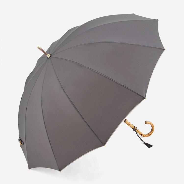 晴雨兼用 12本骨 タッセル付き UVカット 傘 55cm シンプル｜ 長傘 晴雨兼用12本骨バンブー無地 KEYUCA(ケユカ) : s4401963 : KEYUCA Yahoo ...