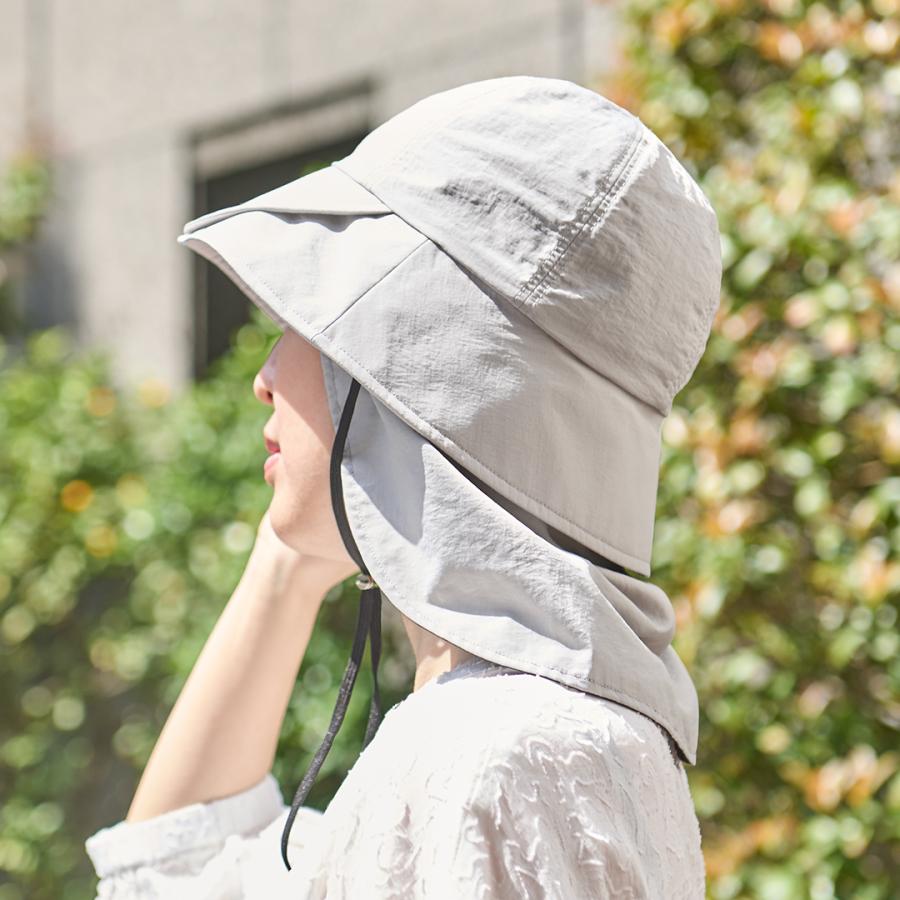 KEYUCA 帽子 紫外線カット 日焼け防止 つば広帽子 汗止め UVカット 吸水 速乾 アジャスター付き ｜ 遮熱遮光2WAYネックシェード付きハット ケユカ : KEYUCA Yahoo ...
