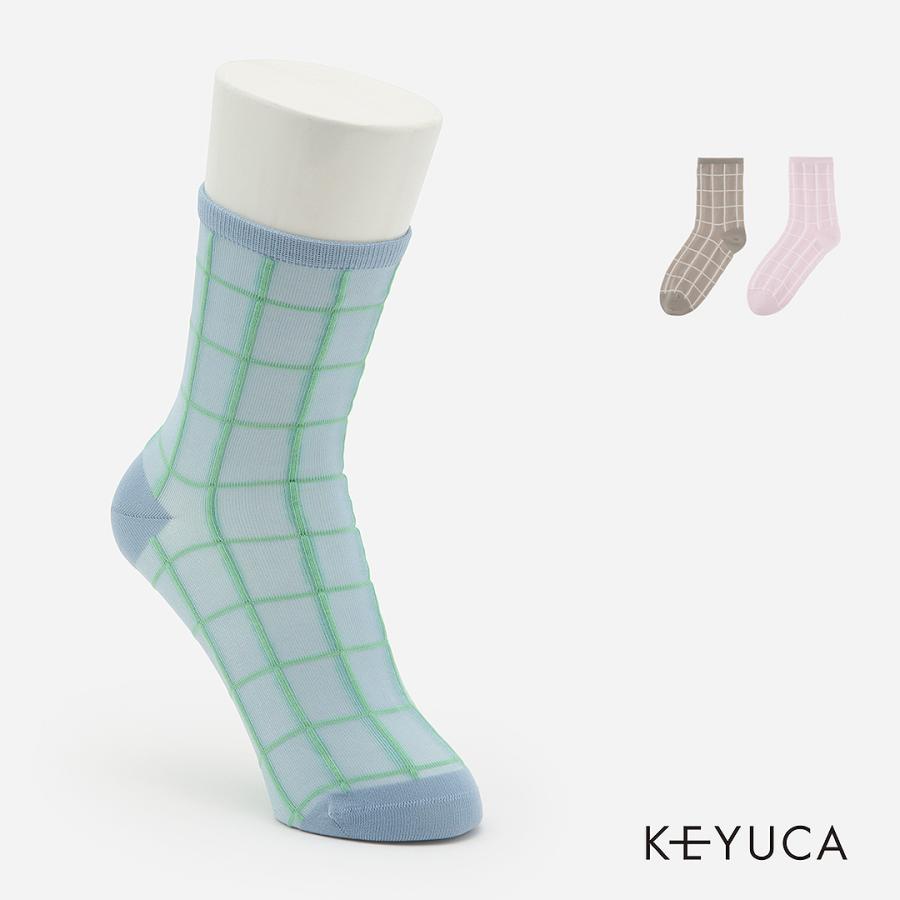 KEYUCA 靴下 23?25cm レディース シアーソックス 薄手 ウィンドウペン柄 かわいい 柄物 おしゃれ ｜ R シアーウィンドウペン ケユカ : KEYUCA Yahoo ...