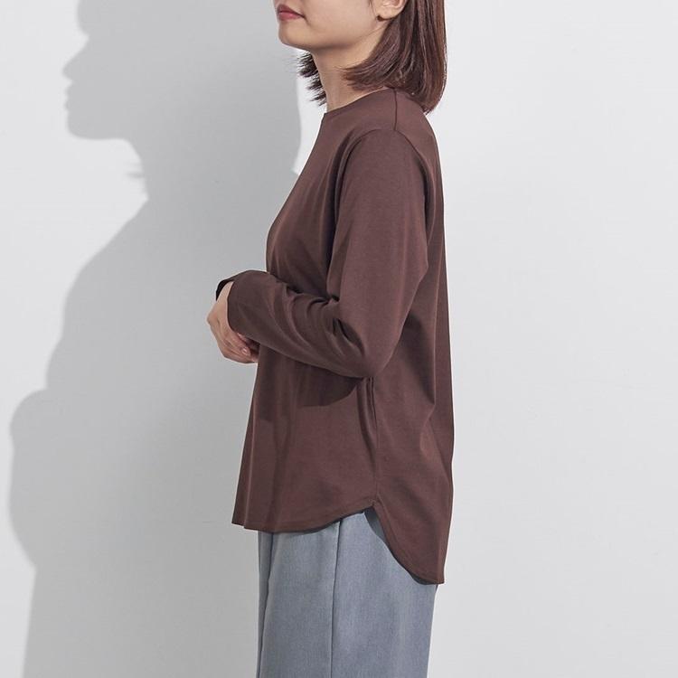 レディース トップス 秋 新色 長袖 ロンT レイヤード 重ね着 ベーシック ウォッシャブル｜ 【KEYUCA BASIC】長袖Tシャツ KEYUCA(ケユカ)(グッドプライス ...