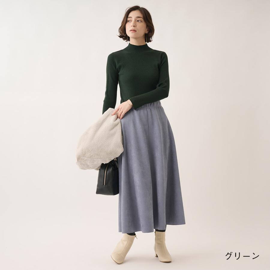 KEYUCA レディース トップス 新作 秋冬 ハイネック ベーシック レイヤード 重ね着 プチプラ ニット ウォッシャブル｜ ハイネックリブニットトップス KEYUCA(ケユカ ...