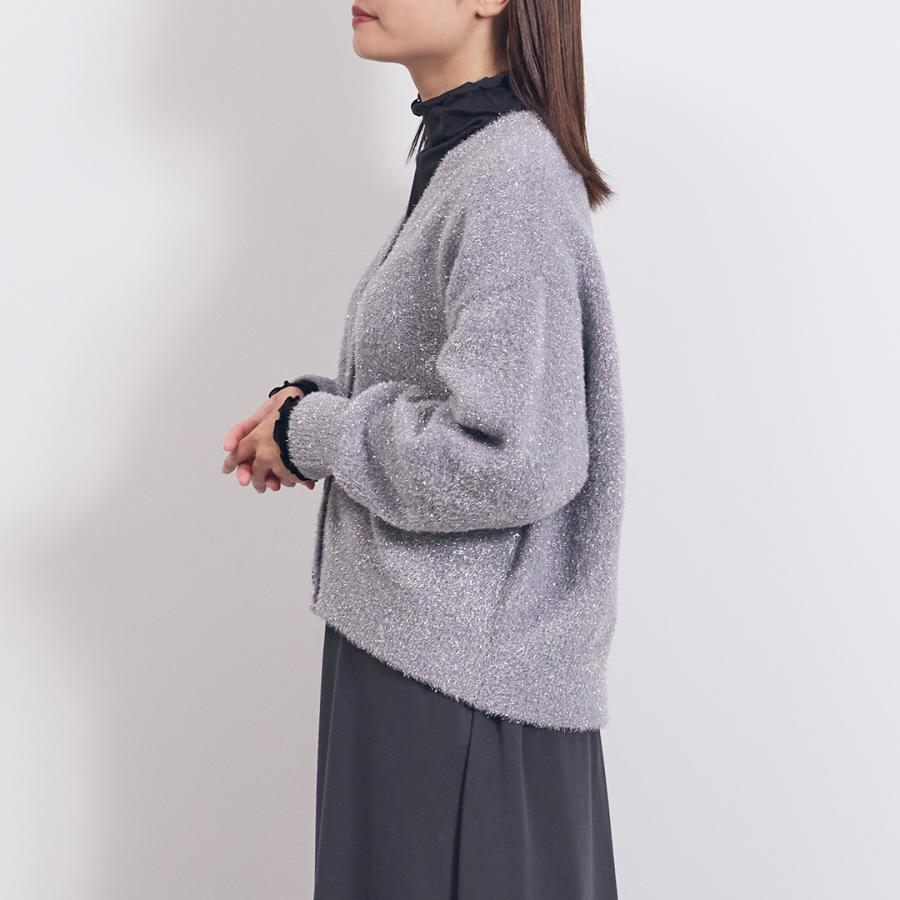 KEYUCA カーディガン レディース 冬 シャギー Vネック トップス ニット ラメ レイヤード ｜ ソフトラメシャギーニットカーディガン ケユカ : KEYUCA Yahoo!ショッピング ...