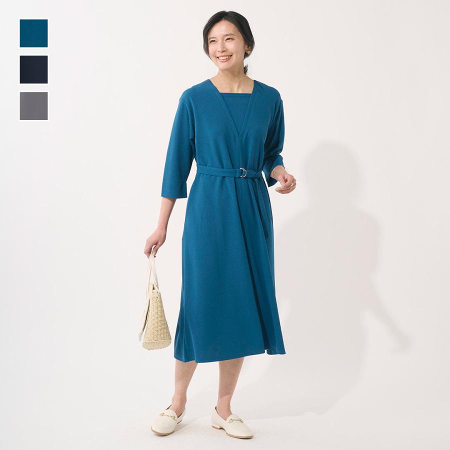 KEYUCA レディース ワンピース マット 上品 Vネック 接触冷感 吸水速乾 おしゃれ 通販|Vネックポンチベルテッドワンピース KEYUCA(ケユカ) : KEYUCA Yahoo ...