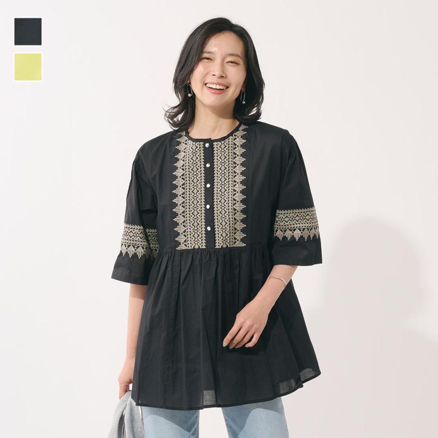 KEYUCA（ケユカ） レディース トップス チュニック 刺繍 上品 おしゃれ 通販|刺繍チュニック : KEYUCA Yahoo!ショッピング店 - 通販 - Yahoo!ショッピング