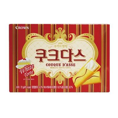 CROWN（食品） 【クラウン】 ククダス WHITE 72g 韓国お菓子 : 韓国食品KFOODS - 通販 - Yahoo!ショッピング
