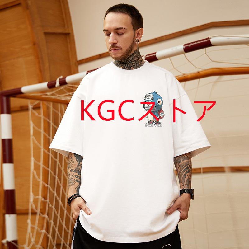 日系 アニメーション 半袖 Tシャツ メンズ カジュアル M-8XL 大きいサイズ オシャレ トップス オーバーサイズ ストリート風 だぶだぶ プリント ゆったり : KGCストア2号 ...