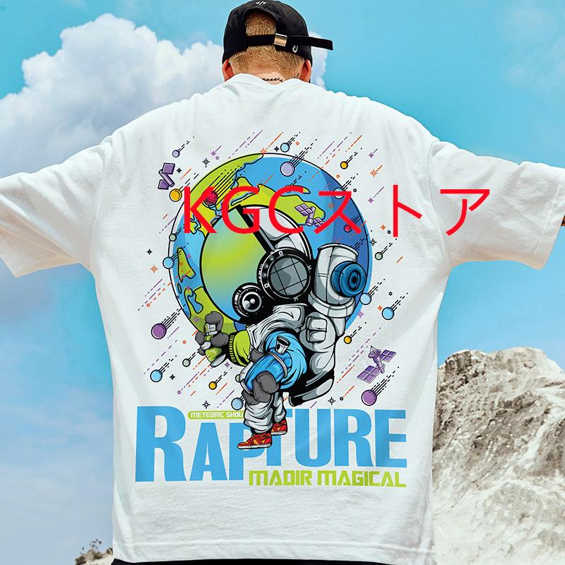 欧米風 オーバーサイズ 半袖 Tシャツ メンズ トップス カジュアル oversize 大きいサイズ M-8XL ストリート風 だぶだぶ プリント ゆったり オシャレ : KGCストア2号 ...