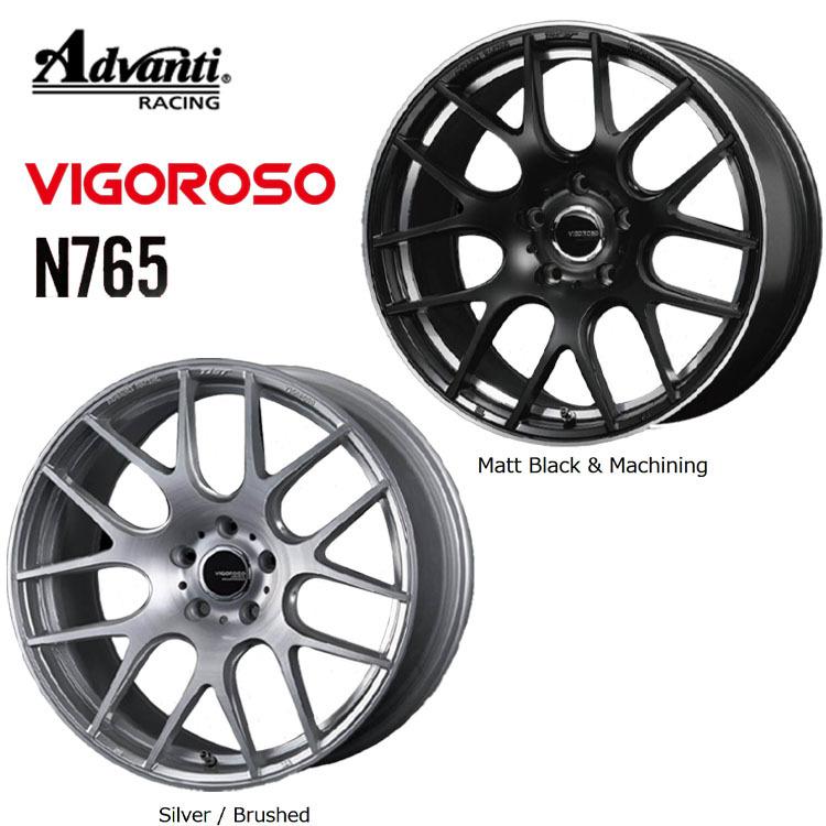 送料無料 アドヴァンティレーシング Advanti RACING VIGOROSO N765 7.5J-18 +48 4H-100 (18インチ) 4H100 7.5J+48【4本セット 新品 ...