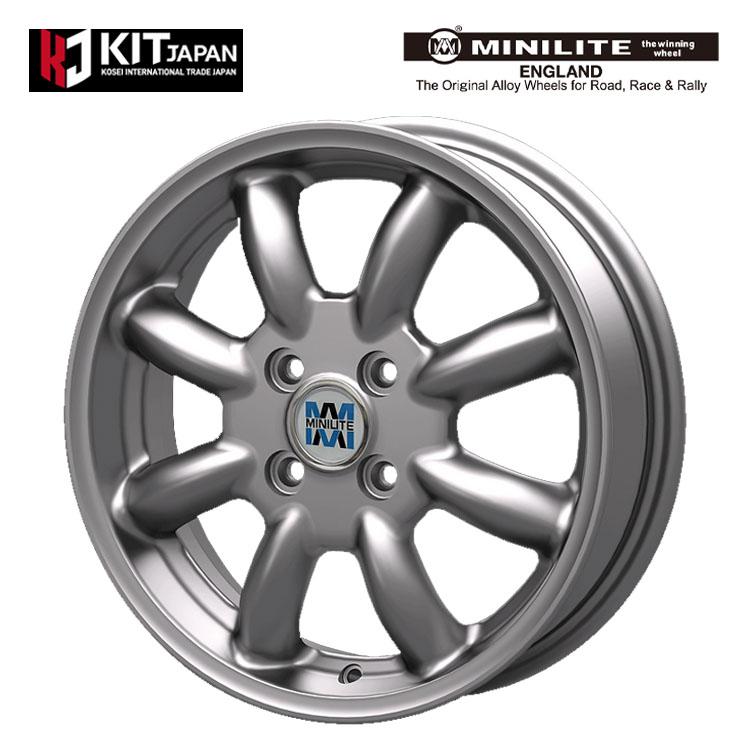 KOSEI 送料無料 コーセイ MINILITE 5J-14 +40 4H-100 (14インチ) 4H100 5J+40【4本セット 新品 ...