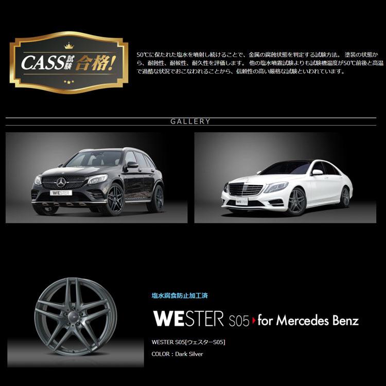 送料無料 モンツアジャパン WESTER S05 for MercedesBenz 8.5J-19 +56 5H-112 (19インチ) 5H112 8.5J+56【2本セット 新品 ...