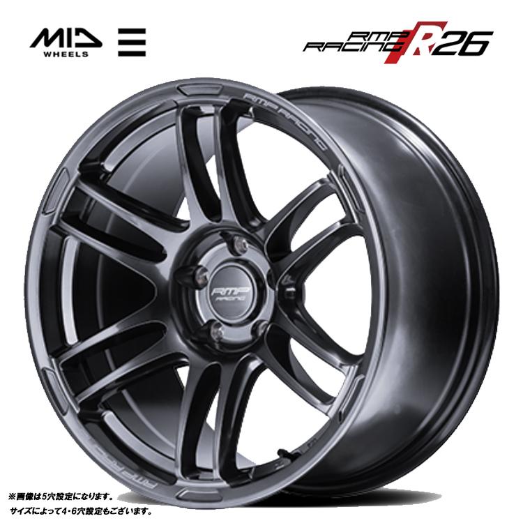 マルカサービス 送料無料 エムアイディーホイール MID RACING R26 (DTSL) 6J-16 +50 4H-100 (16インチ ...