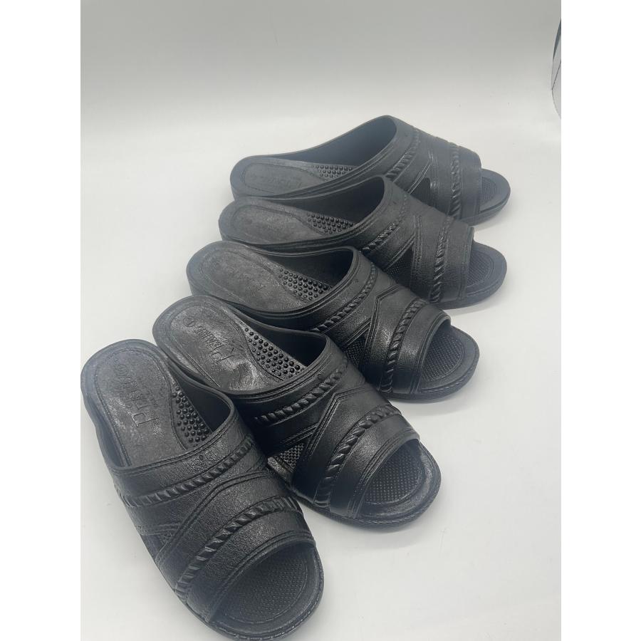 ベンサン ブラック M、L、LL、3L、4L 24.5〜29cm メンズサンダル 紳士 スリッパ つっかけ バンド PEARL パール 180 ビーチサンダル 日本製 丈夫 丸中工業所 ...