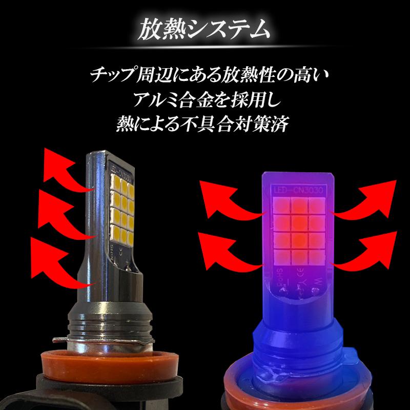 フィット GE GK GP ゼスト ゼストスパーク JE1 JE2 LEDフォグランプ イエロー H8 H11 H16 LED バルブ 黄色 後付け 車検対応 : KI-GIFTヤフー店 ...