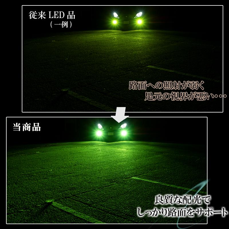 LEDフォグランプ グリーン HB4 LED バルブ 緑色 後付け 交換 1年保証 アルファード ヴェルファイア 10系 20系 ハイエース 200系 1型 2型 3型 など :K1GR ...