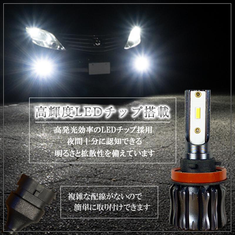 エブリィ DA64 DA17 クリッパー NT NV 100 DR16 DR17 LEDフォグランプ ホワイト H8 H11 H16 LED バルブ 車検対応 白色 後付け : x1fg ...