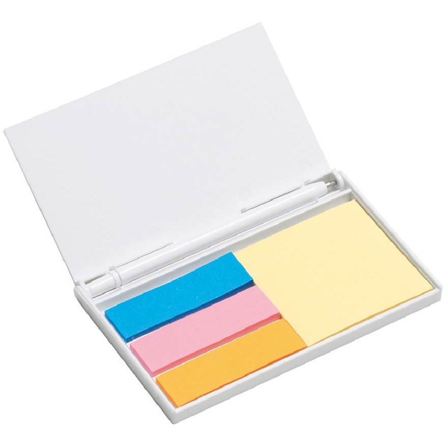 【100個セット】ペン付 ポケットふせん スタイリッシュメモセット カラフルな付箋 コンパクト ケース付き、携帯 デスクアクセサリー : 喜箱-KIBACO - 通販 - Yahoo!ショッピング