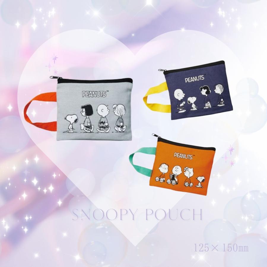 SNOOPY 【360個セット】スヌーピー ライン コットンポーチ 3色取混ぜ 綿100% 小物入れ PEANUTS キャラクター グッズ ...