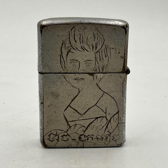 ZIPPO ジッポー ベトナムジッポー 1971年 空挺団徽章 手描きの ZIPPO ジッポー ベトナムジッポー 1971年 空挺団徽章 手描きの