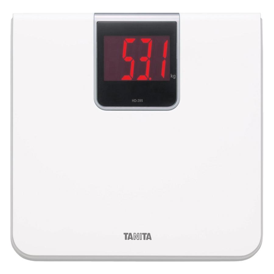 タニタ 体重計 デジタル 大画面 LED ホワイト HD-395 WH 乗るだけで電源オン : きちべい - 通販 - Yahoo!ショッピング