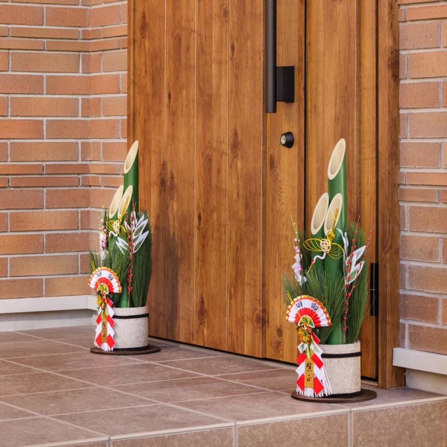 秀〆 門松 玄関 正月飾り 販売 大 60cm KDP-105 : キチベイ - 通販 - Yahoo!ショッピング