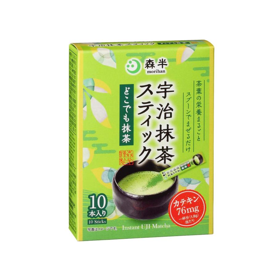 森半 宇治抹茶スティックどこでも抹茶 (1.8g×10P) ×10箱 粉末 : kitij16h-5s1-j86 : キチベイ - 通販 - Yahoo!ショッピング