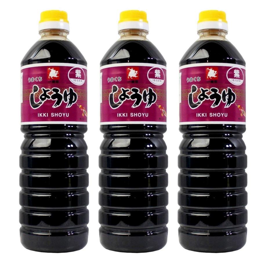 緑屋本店 】 うまくち醤油「紫」(濃口) 1000ml ×3個 : kititp62-yz2-j85 : キチベイ - 通販 - Yahoo!ショッピング
