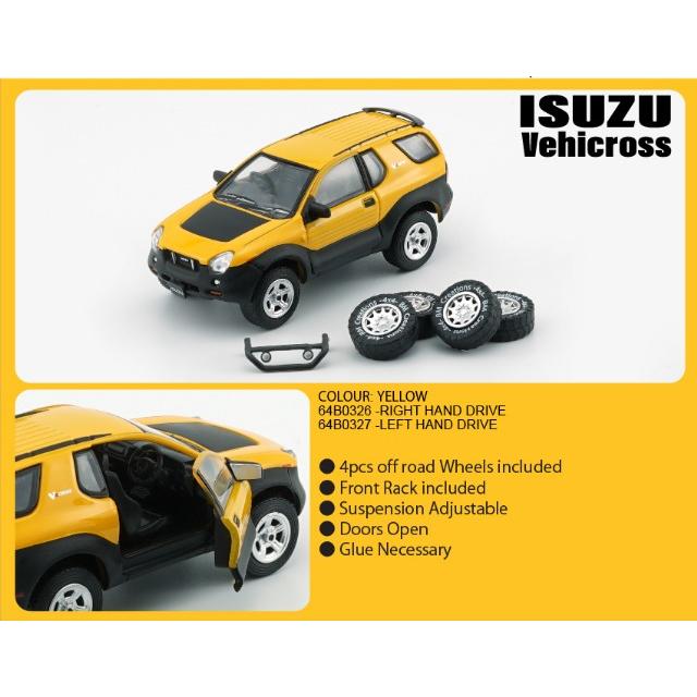 BM CREATIONS 1/64 いすゞ ビークロス 1997-2001 イエロー (右ハンドル) : キッドボックス Yahoo!店 ...