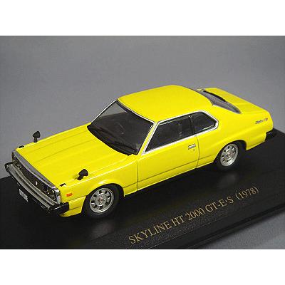 ,DISM 1/43 日産 スカイライン HT 2000 GT-E・S 前期型 1978 イエロー ライト点灯 : キッドボックス Yahoo ...
