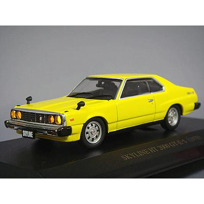 ,DISM 1/43 日産 スカイライン HT 2000 GT-E・S 前期型 1978 イエロー ライト点灯 : キッドボックス Yahoo ...