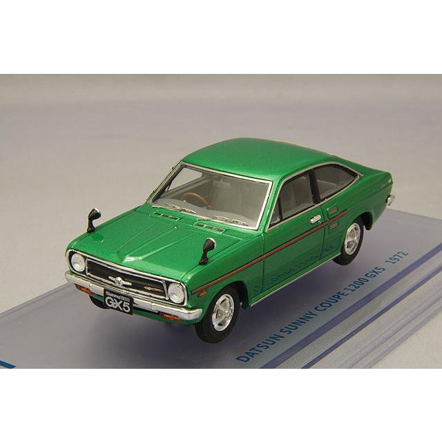 ミニカー/完成品 ENIF 1/43 日産 サニー 1200 GX5 クーペ 1972年型 グリーンメタリック : キッドボックス Yahoo!店 - 通販 - Yahoo!ショッピング