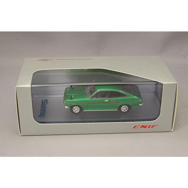 ミニカー/完成品 ENIF 1/43 日産 サニー 1200 GX5 クーペ 1972年型 グリーンメタリック : キッドボックス Yahoo!店 - 通販 - Yahoo!ショッピング