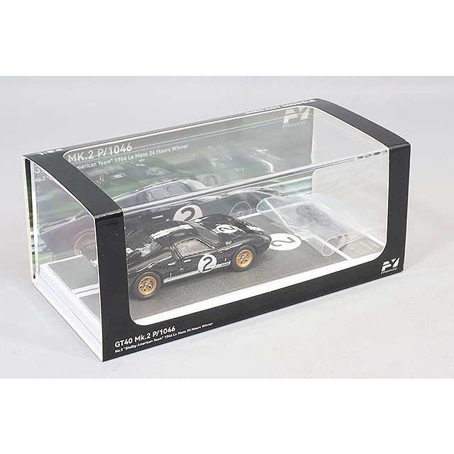 Finclassically 1/64 フォード GT40 Mk2 P/1046 1966 ルマン24H ウィナー #2 ブラック フィギュア ...