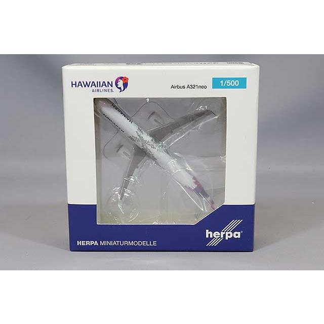 ヘルパウィングス 1/500 エアバス A321neo ハワイアン航空 "Uhiuhi" N215HA :HE537049:キッドボックス ...