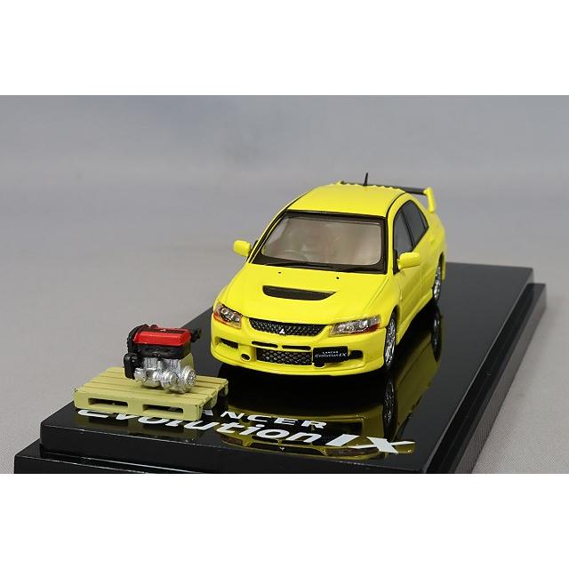ホビージャパン 1/64 三菱 ランサー エボリューション IX GSR イエローソリッド エンジンディスプレイモデル付 : キッドボックス Yahoo!店 - 通販 - Yahoo!ショッピング